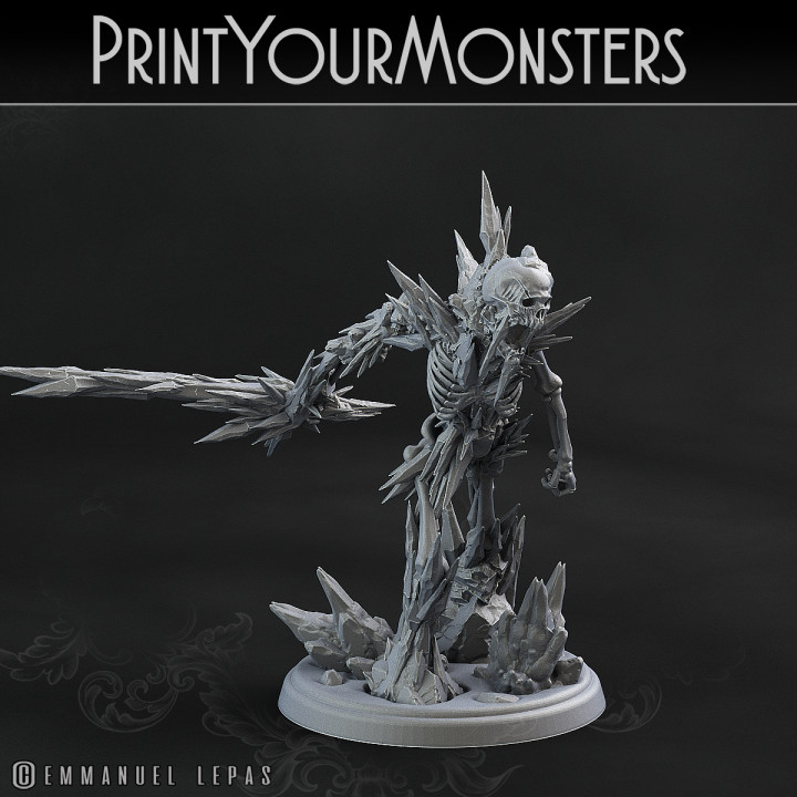3D Printable 6 FROZEN SKELETONS by PrintYourMonsters
