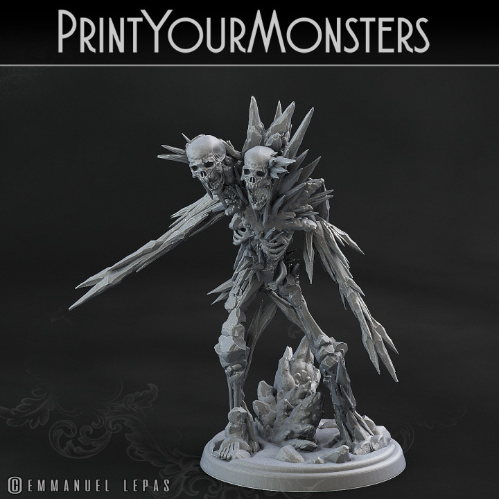 3D Printable 6 FROZEN SKELETONS by PrintYourMonsters