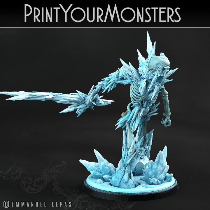 3D Printable 6 FROZEN SKELETONS by PrintYourMonsters