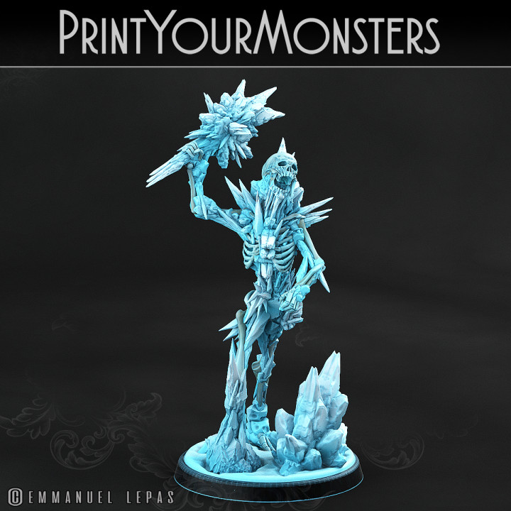 3D Printable 6 FROZEN SKELETONS by PrintYourMonsters