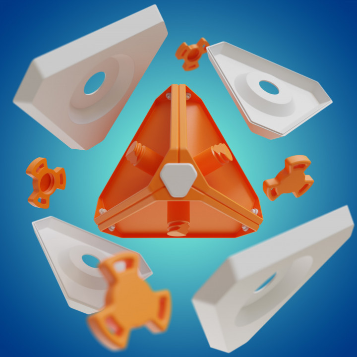 3D Printable Futuristic Box Container 4 in 1 by Henrique Natalino