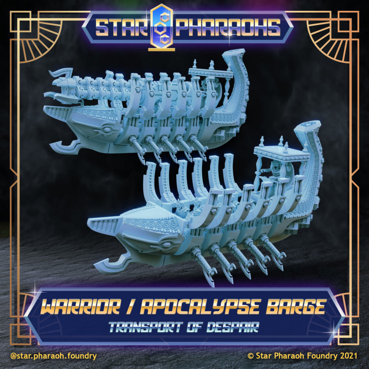 3D Printable Warrior Barge and Apocalypse Barge - Star Pharaohs by Star ...
