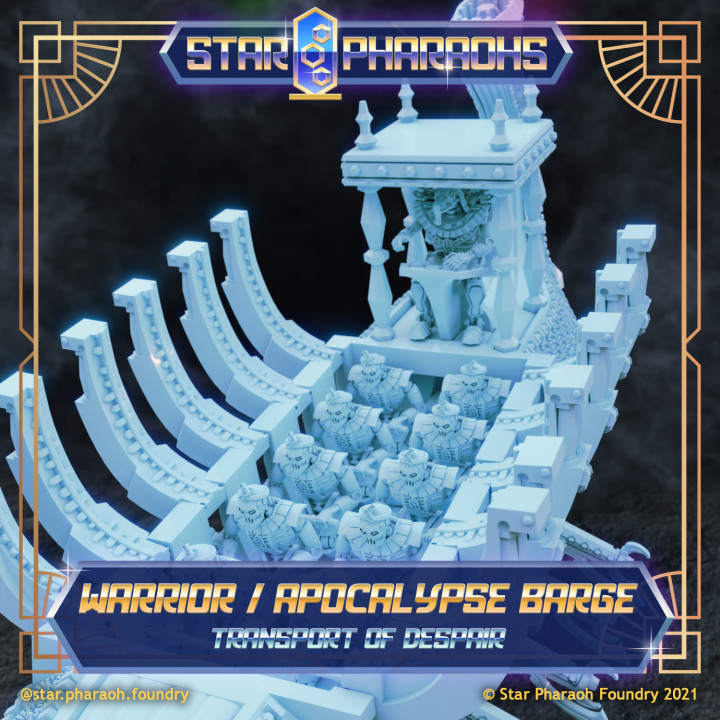 3D Printable Warrior Barge and Apocalypse Barge - Star Pharaohs by Star ...