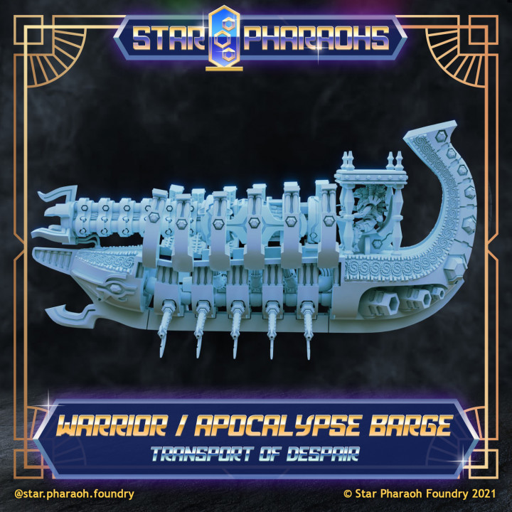 3D Printable Warrior Barge and Apocalypse Barge - Star Pharaohs by Star ...