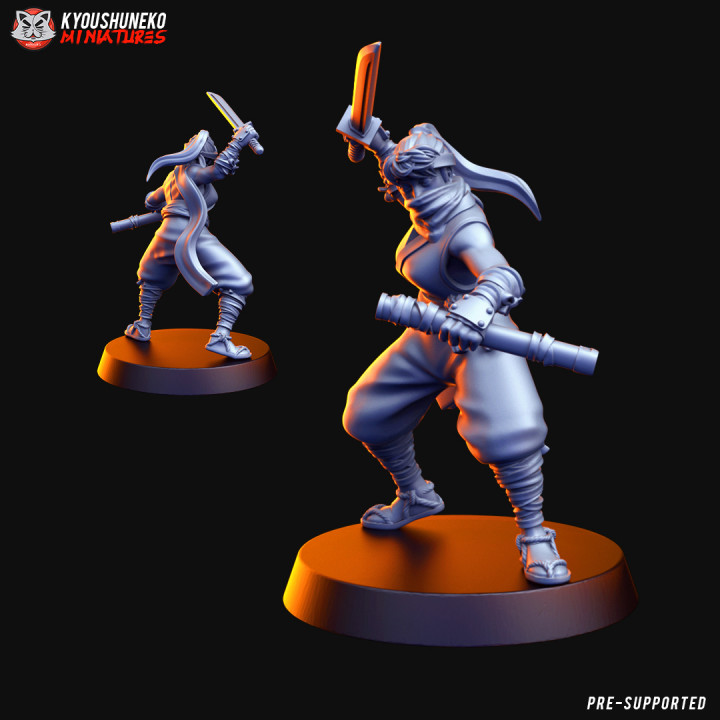 3D Printable Ninja Units by Kyoushuneko Miniatures
