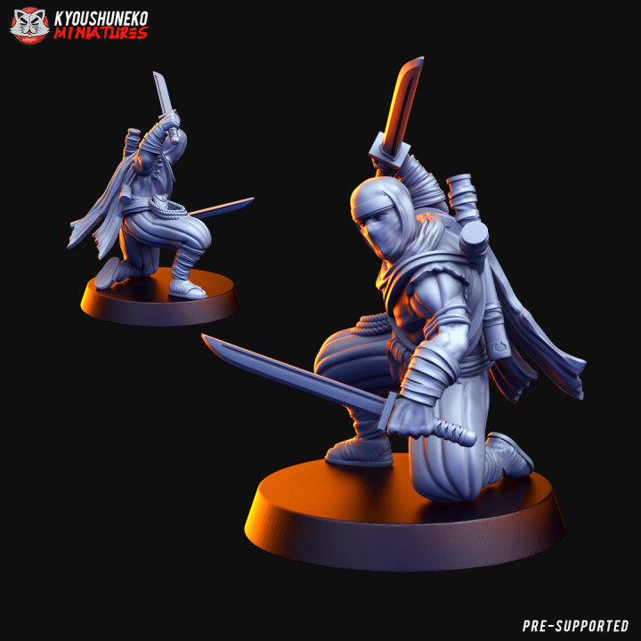 3D Printable Ninja Units by Kyoushuneko Miniatures