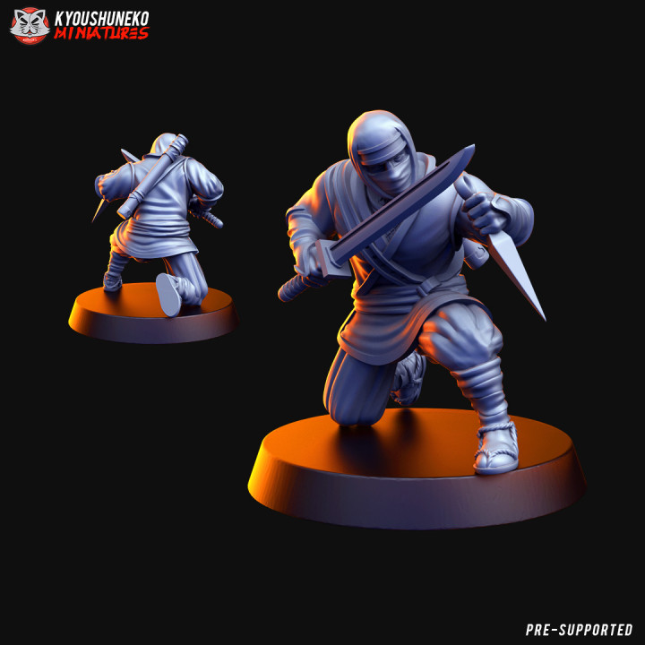 3D Printable Ninja Units by Kyoushuneko Miniatures