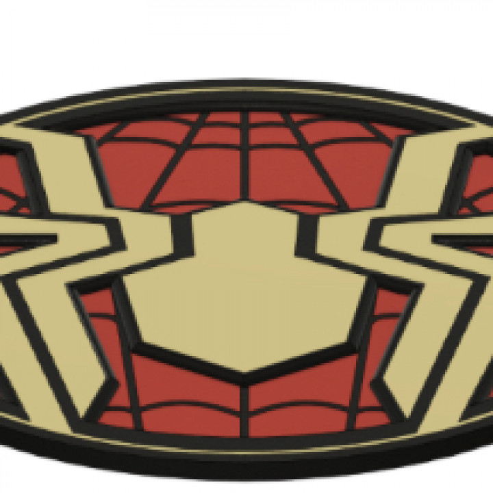 3D Printable Spider Man Multi Color Logo by Zack Clarke