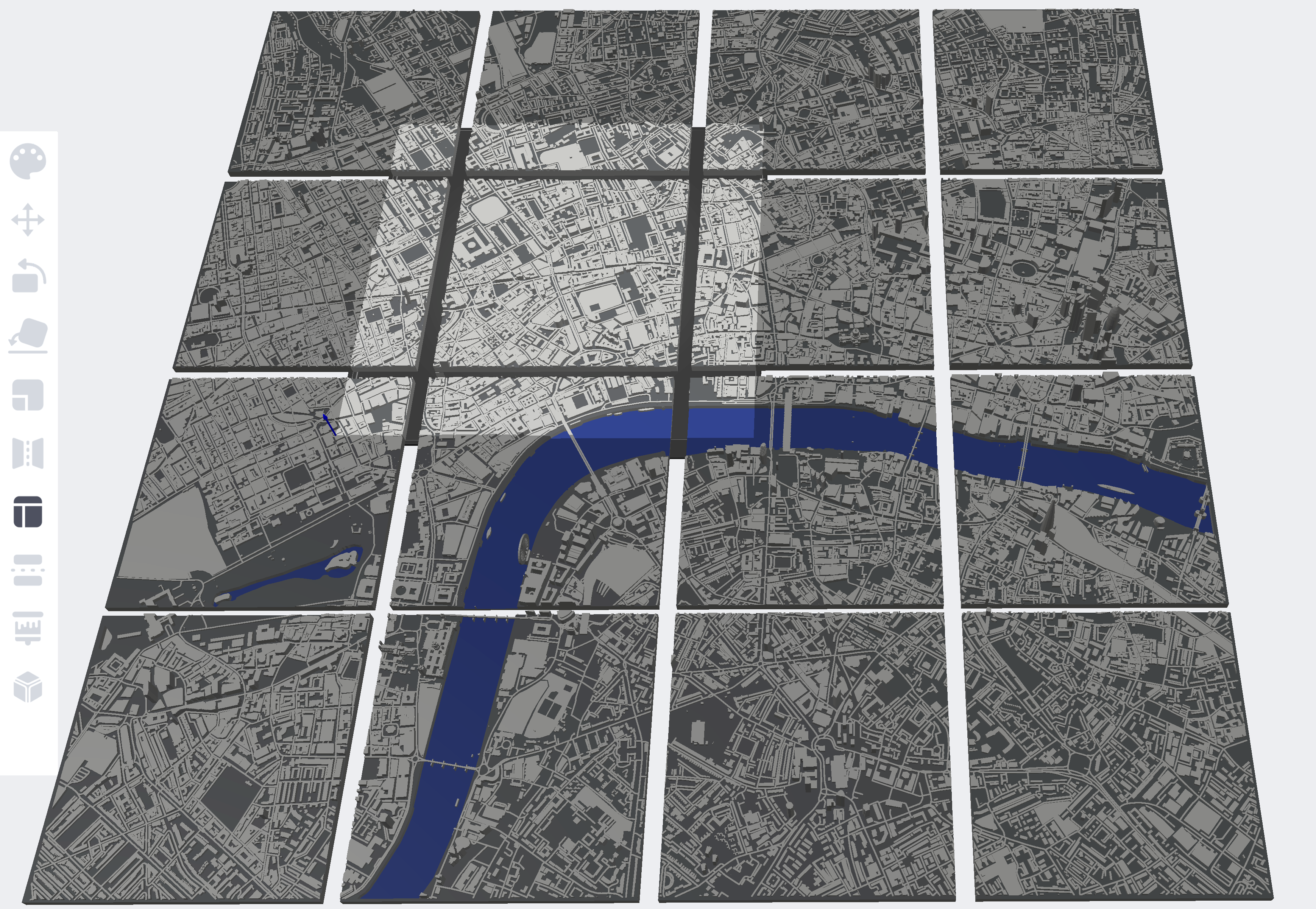 3D Printable 3D London | Digital Files | 3D STL File | London 3D Map ...