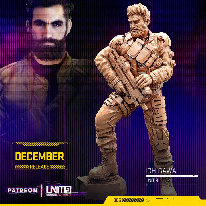 3D Printable Cyberpunk - UNIT9 squad - BUNDLE by UNIT9