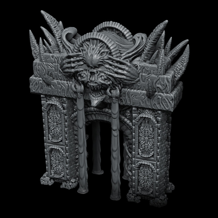 3D Printable Hell Gate and Tiles by RocketPigGames