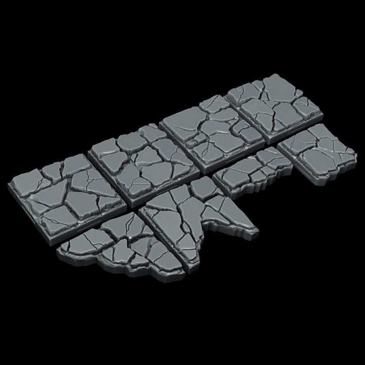 3D Printable Hell Gate and Tiles by RocketPigGames