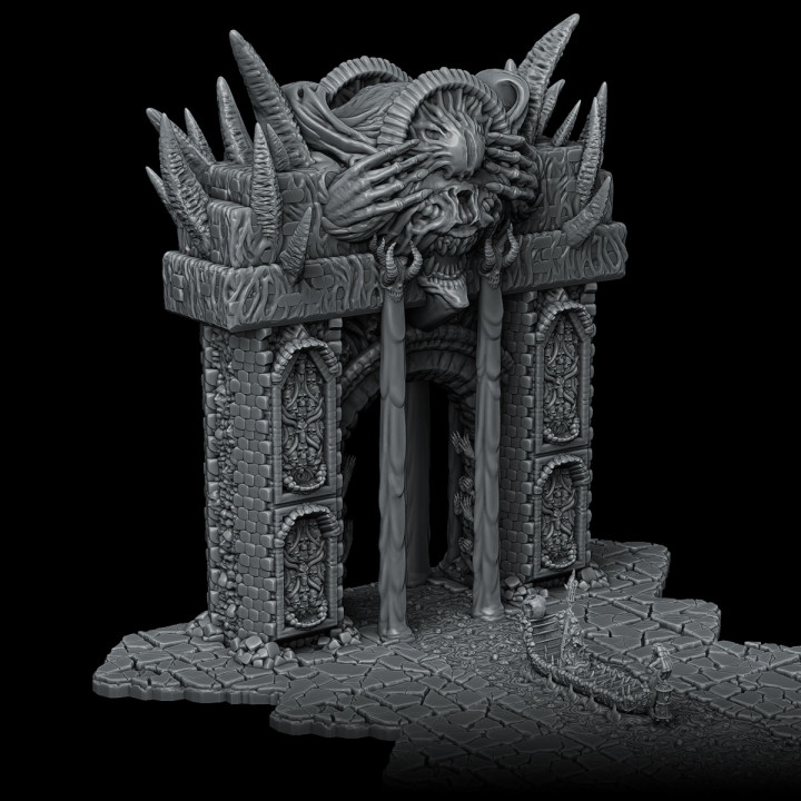 3D Printable Hell Gate and Tiles by RocketPigGames