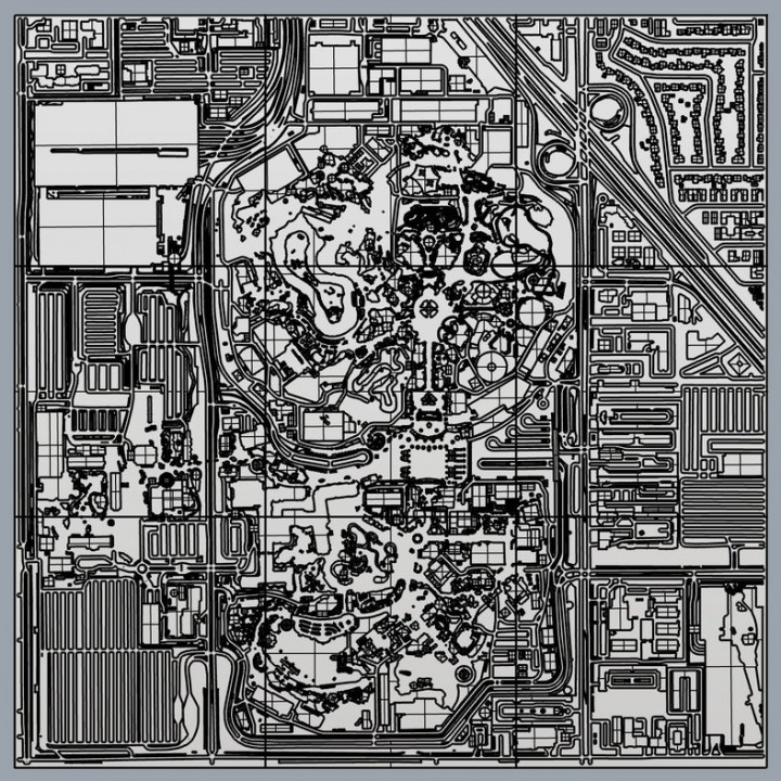 3D Printable 3D Disneyland | Digital Files | 3D STL File | Disneyland ...