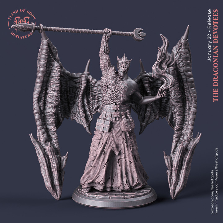 3D Printable Dragon Disciple by Flesh of Gods