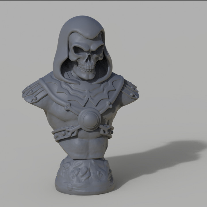 3D Printable Skeletor Bust by Miron Kampitakis