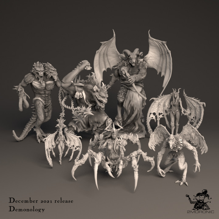 3D Printable Demonology - Demon Lords and Demons bundle 12 by 2moronic ...