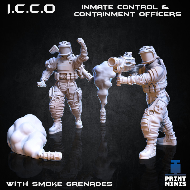 3D Printable Prison Guards - Modular Kit - Narok Prison Collection by ...