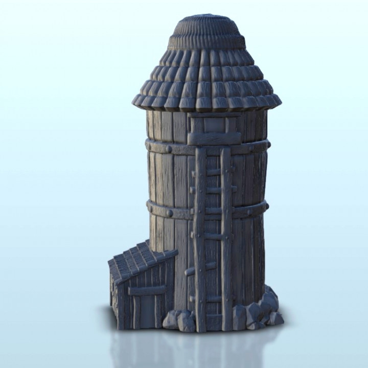3D Printable Grain storage building 9 - Farm Medieval scenery terrain ...