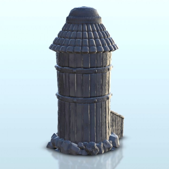3D Printable Grain storage building 9 - Farm Medieval scenery terrain ...