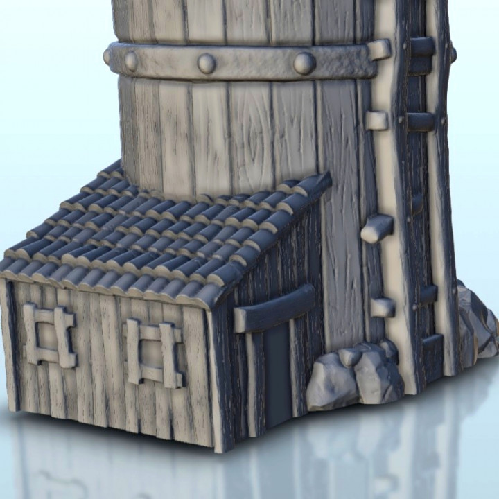 3D Printable Grain storage building 9 - Farm Medieval scenery terrain ...