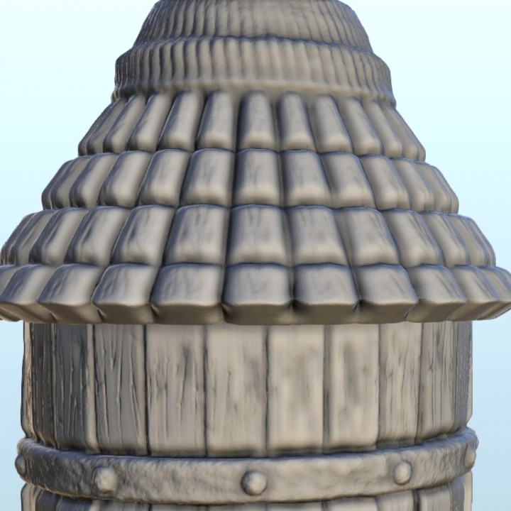 3D Printable Grain storage building 9 - Farm Medieval scenery terrain ...