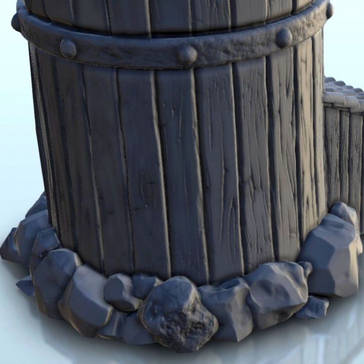 3D Printable Grain storage building 9 - Farm Medieval scenery terrain ...