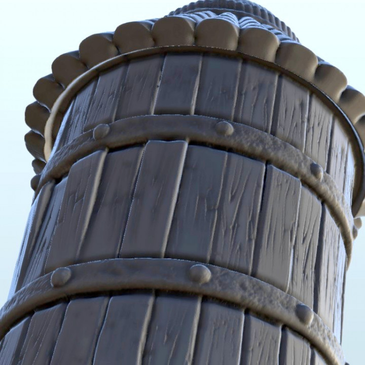 3D Printable Grain storage building 9 - Farm Medieval scenery terrain ...