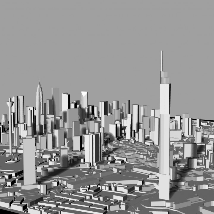 3D Printable 3D Kuala Lumpur | Digital Files | 3D STL File | Kuala ...