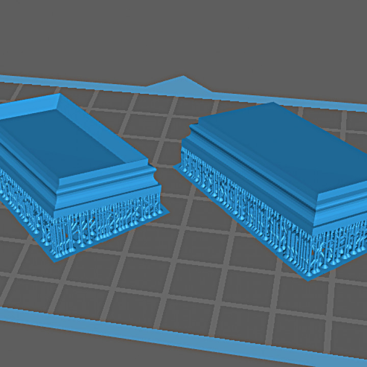 3D Printable Base 3 - Rectangle Base by Oliver Spaeth