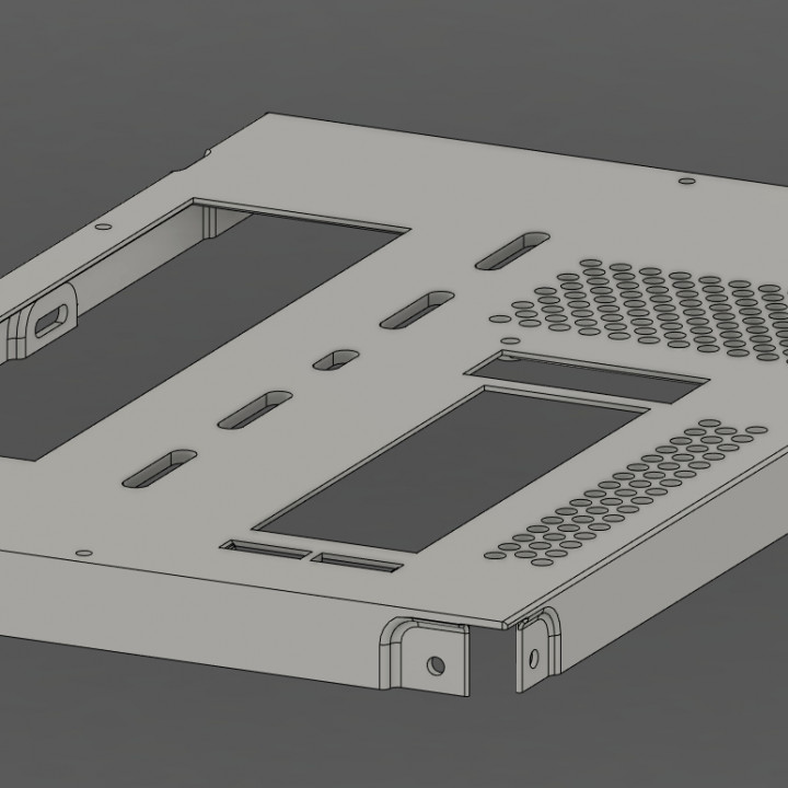 3D Printable NR200P Back Panel Mod by Wyatt Peters