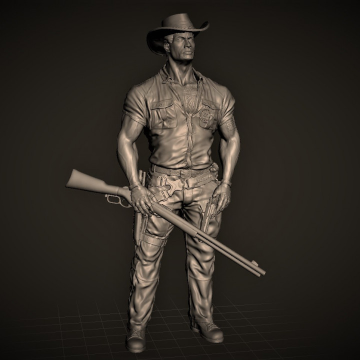 3D Printable Bravestone Marshal - Fun Figure by Rudolf Arendt