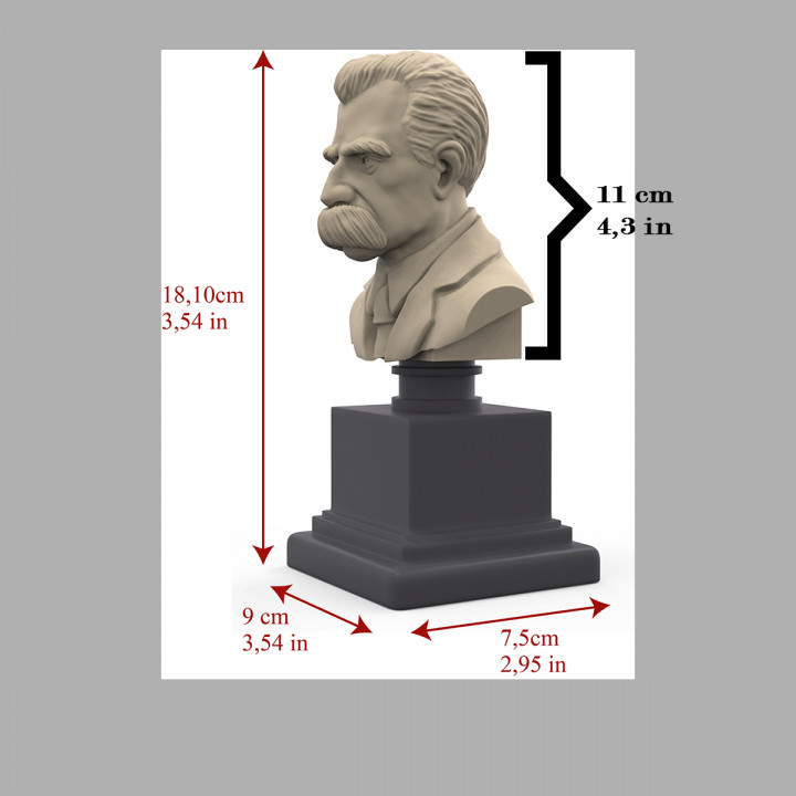 3D Printable Nietzsche, Heidegger, Foucault: 3 Philosophers of the ...