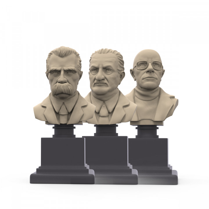 3D Printable Nietzsche, Heidegger, Foucault: 3 Philosophers of the ...