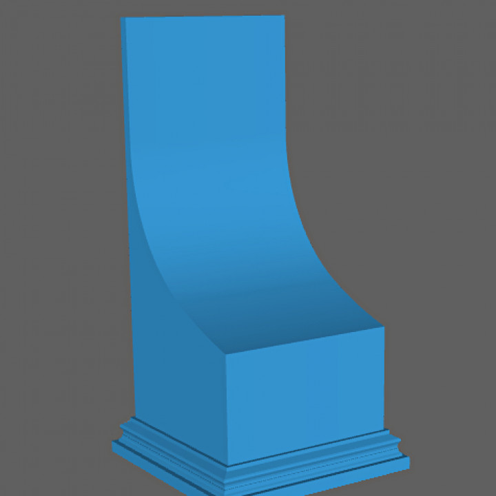 3D Printable Base 5 - Display Base by Oliver Spaeth