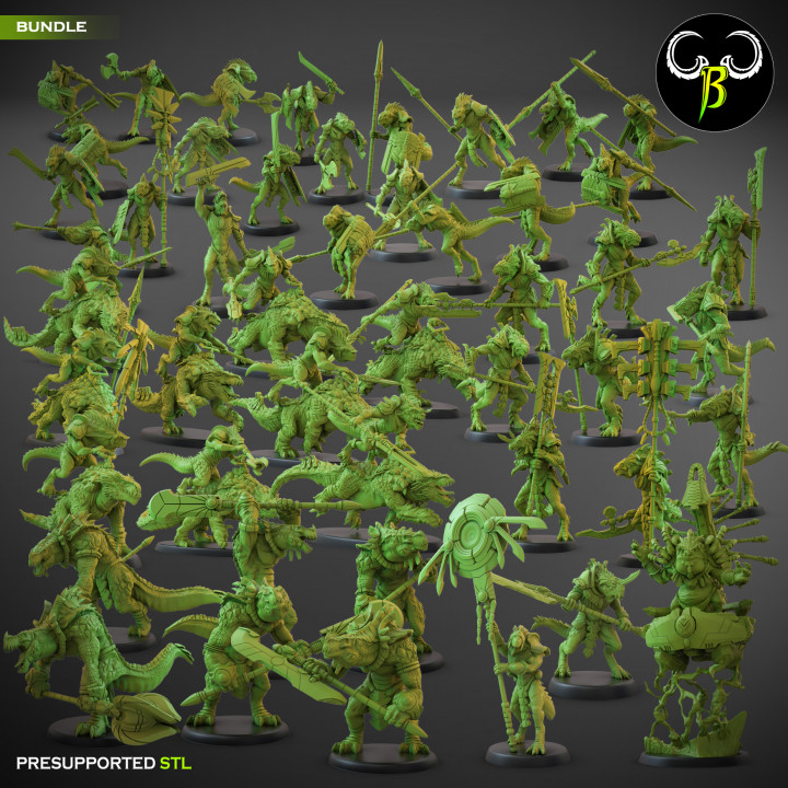 3D Printable Starscales Stellar Host ( Bundle ) by ClayBeastCreation