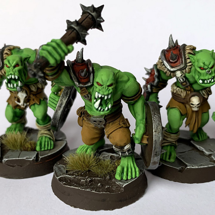 3D Print of Fantasy Orc Pack by Thak