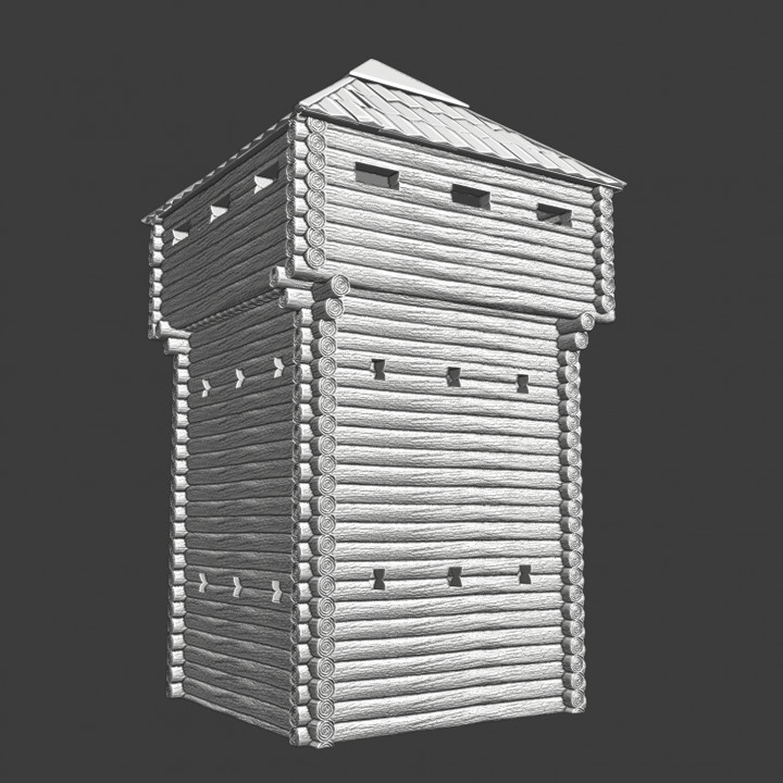 3D Printable Medieval Russian Fortress - Tower #1 by Northern Crusades ...