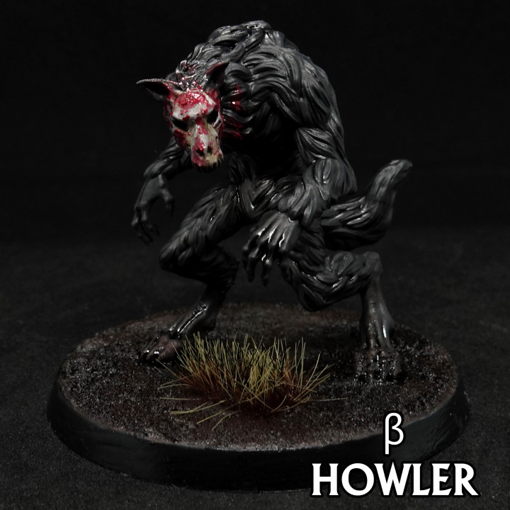 3D Printable Howler Pack, Pre-supported by Chronicle RPG Accessories