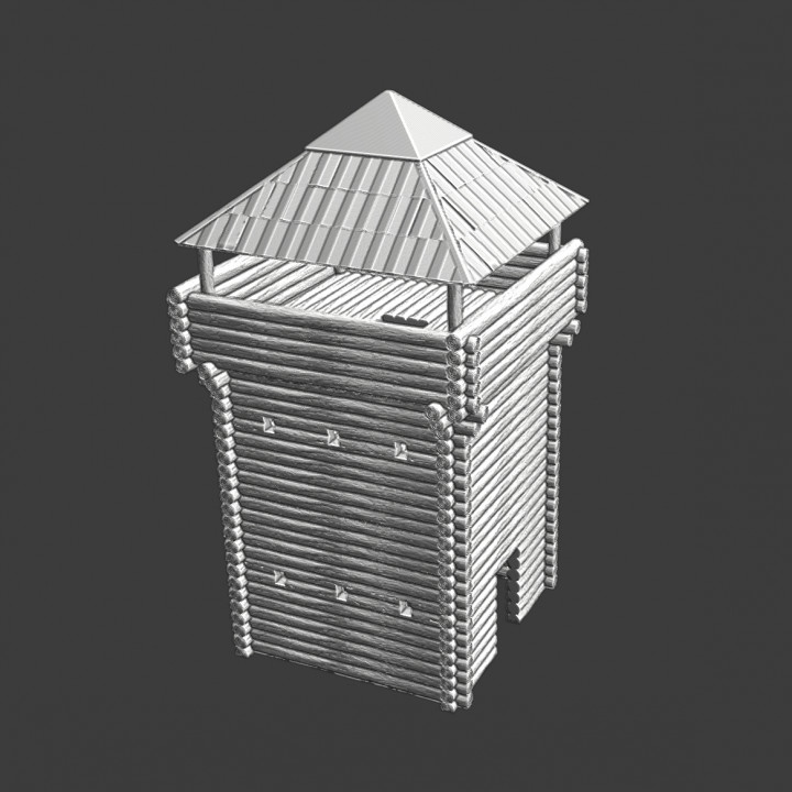 3D Printable Medieval Russian Guard tower - modular/printable by ...