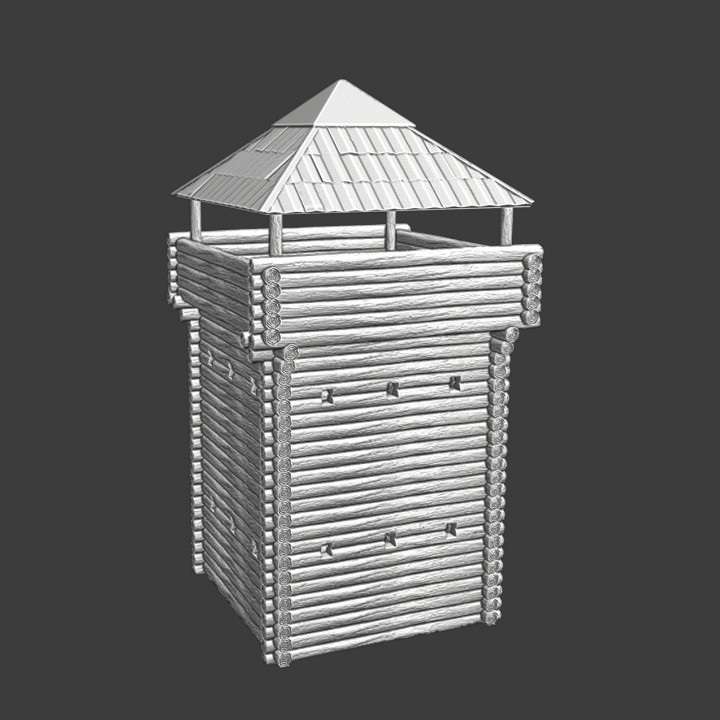3D Printable Medieval Russian Guard tower - modular/printable by ...