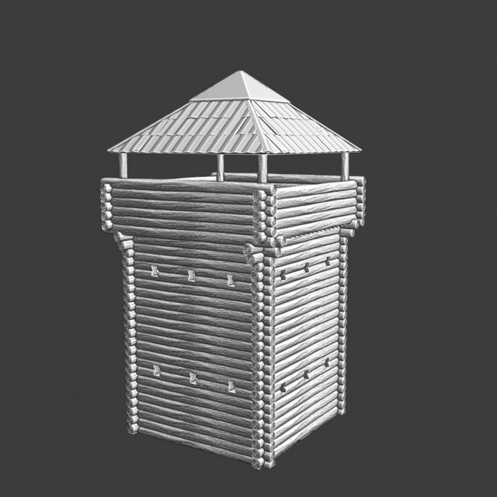 3D Printable Medieval Russian Guard tower - modular/printable by ...