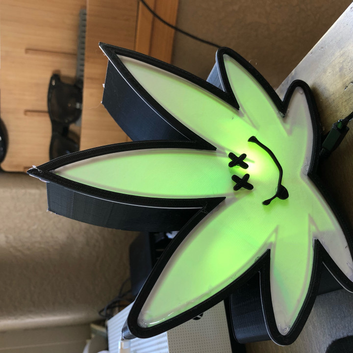 3D Printable Weed Plant Light by Jack Vandergriff