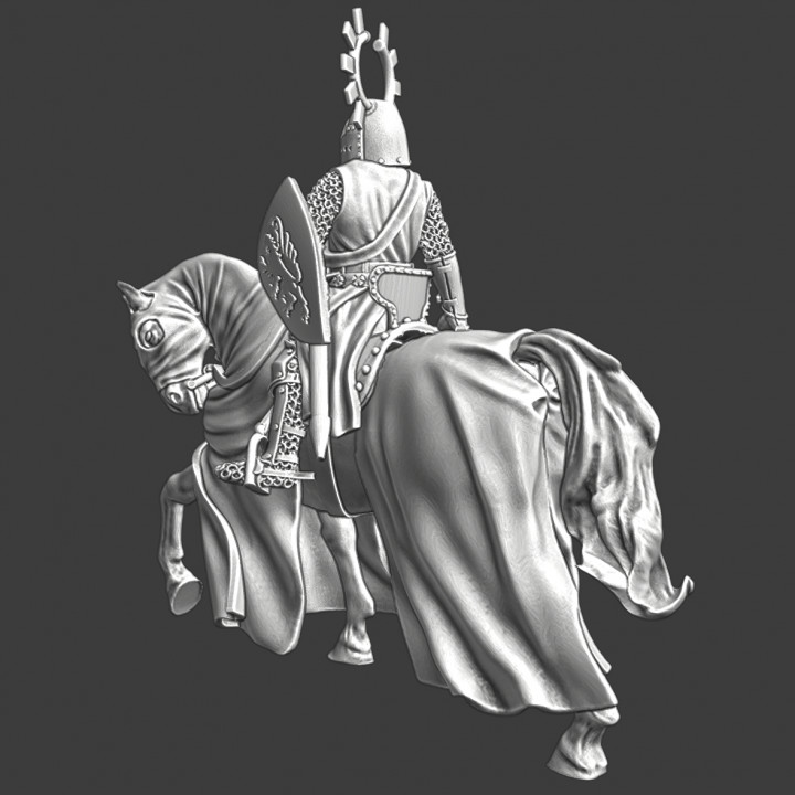 3D Printable Mounted Swedish Folkunga Knight - Battle at Gestilren 1210 ...