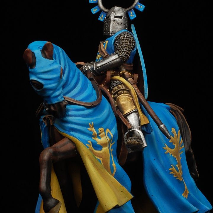 3D Print of Mounted Swedish Folkunga Knight - Battle at Gestilren 1210 ...