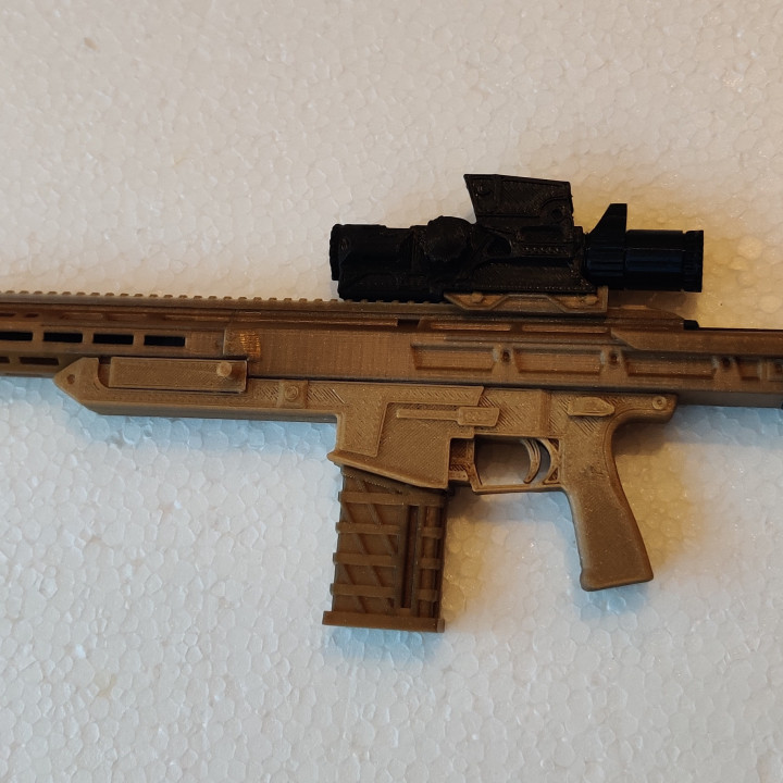 3D Print of Textron NGSW-R with Vortex Fire Control System - scale 1/4 by Pusher