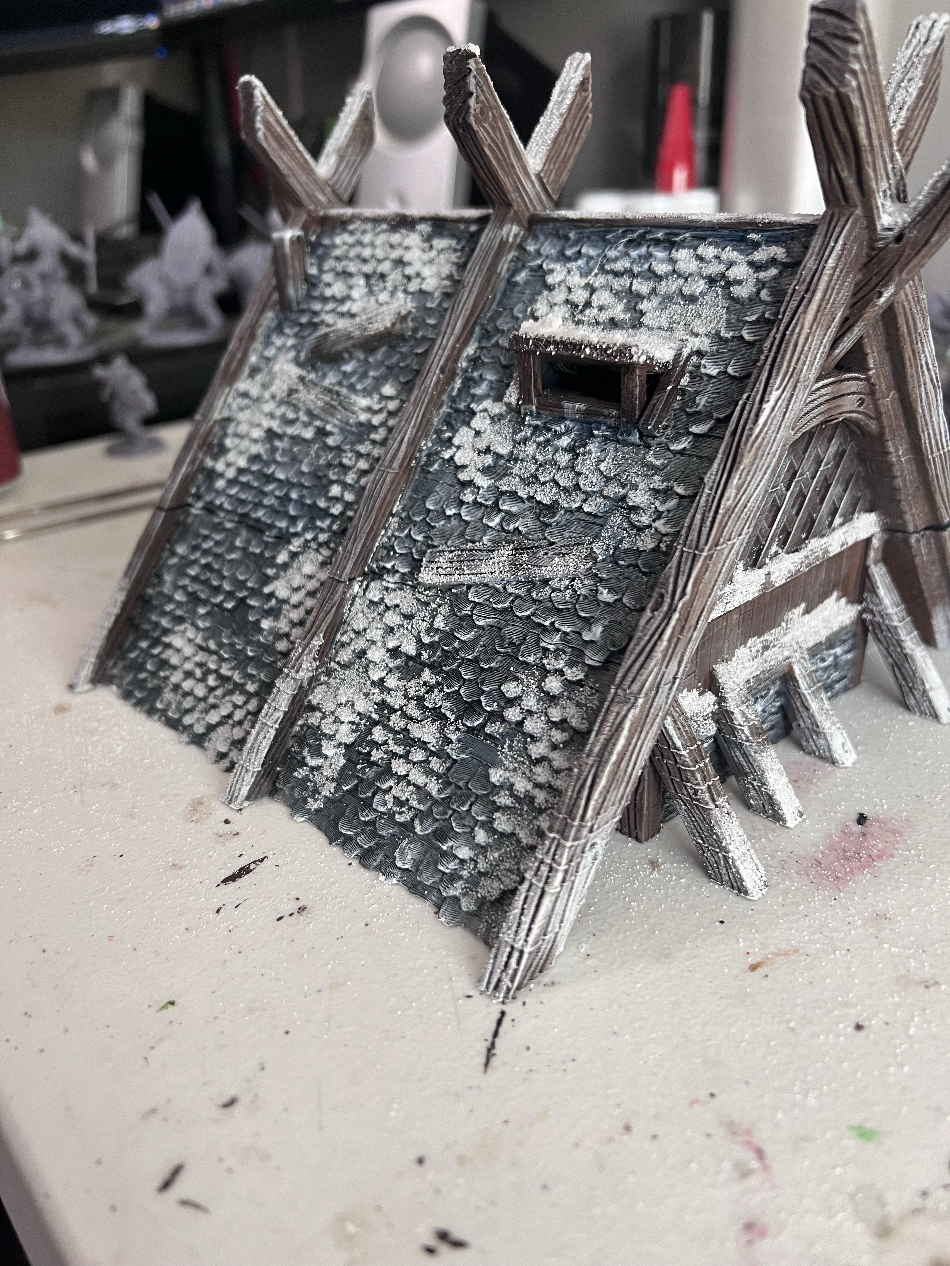 3D Printable Dark Realms - Odingard - Norse House 1 by Dark Realms Forge