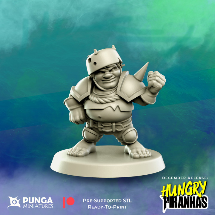 3D Printable Halfling Blitzer 2 by Punga Miniatures