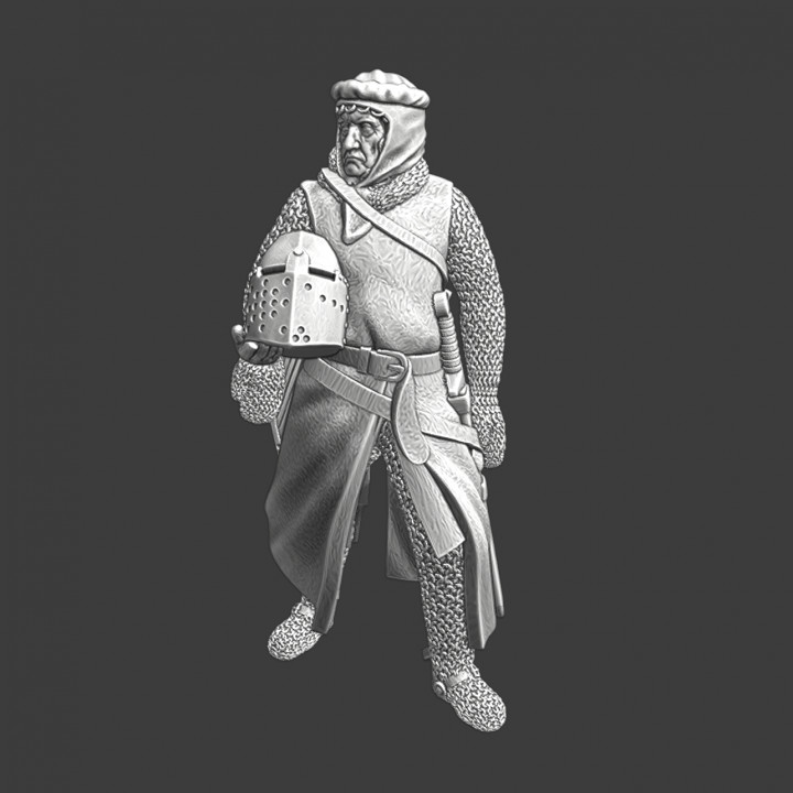 3D Printable Medieval Knight with helmet in hand by Northern Crusades ...
