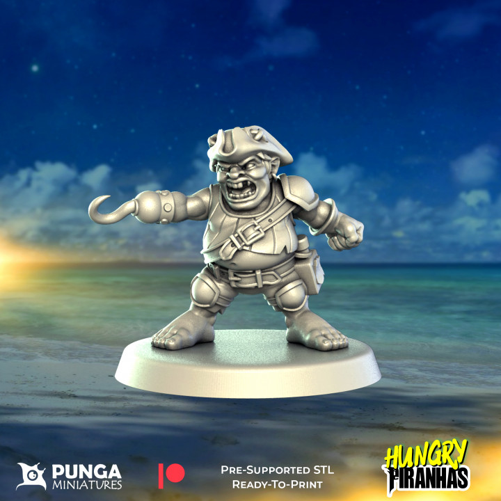 3D Printable Halfling Lineman 6 by Punga Miniatures